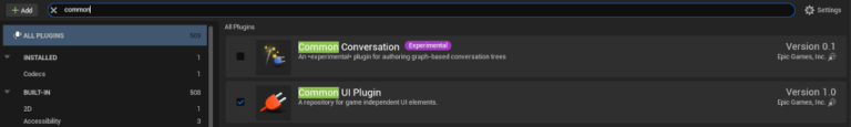 How To Create A Console Menu Using Commonui Ue Samurais